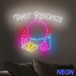 Tarot Readings Neon Sign, Tarot Reader Led Sign, Tarot Psychic Neon ...