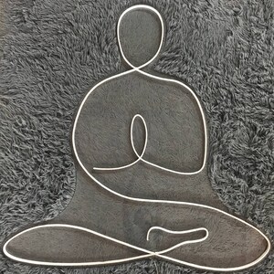 Yoga Pose Neon Sign, Yoga Pose Led Sign, Yoga Led Lights, Christmas ...