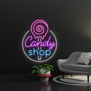 Candy Shop Neon Sign, Candy Shop Led Sign, Candy Shop Led Lights ...