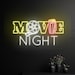Movie Night Neon Sign, Movie Night Neon Light, Movie Night Led Light ...