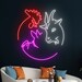 Chicken Goat Pig Neon Sign, Farm LED Sign, Farm Neon Light, Food Room ...