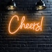Cheer Neon Wall Sign, Cheer Words Led Wall Sign, Custom Quote Neon Wall ...