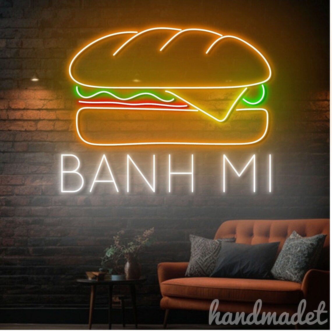 Banh Mi Neon Sign, Banh Mi Vietnam Led Light, Banh Mi Neon Light, Banh ...