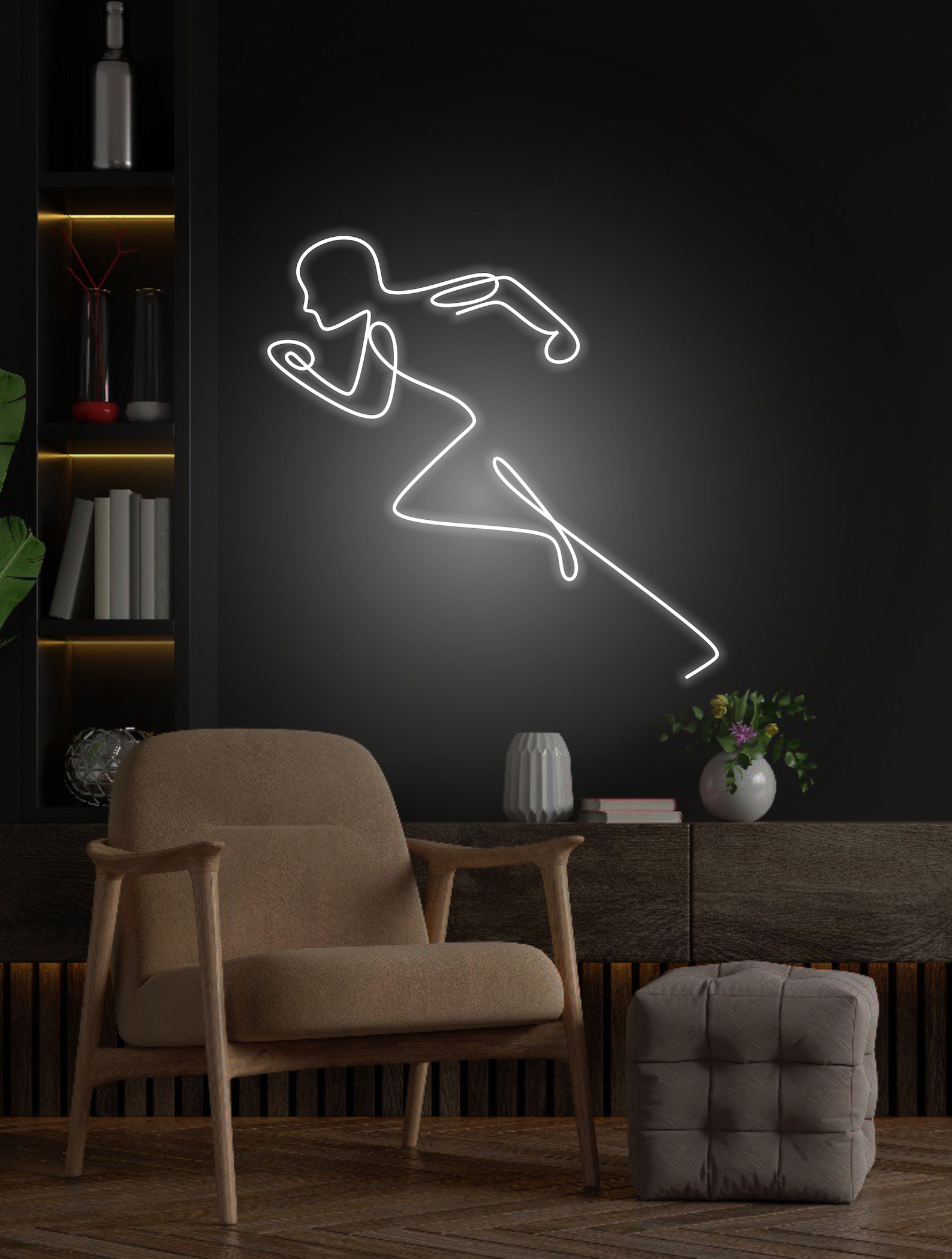 Run Neon Sign Runner Led Sign Sport Led Sign Custom Neon - Etsy