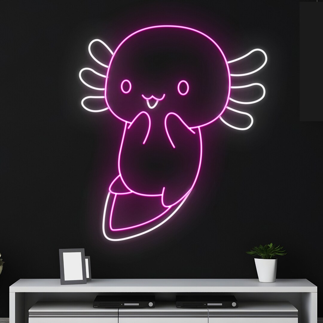 Buy Custom Axolotl Neon Sign, Axolotl LED Light, Animal LED Sign, Kid ...