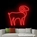 Sheep Line Art Neon Wall Sign, Sheep Led Wall Sign, Animal Neon Wall ...