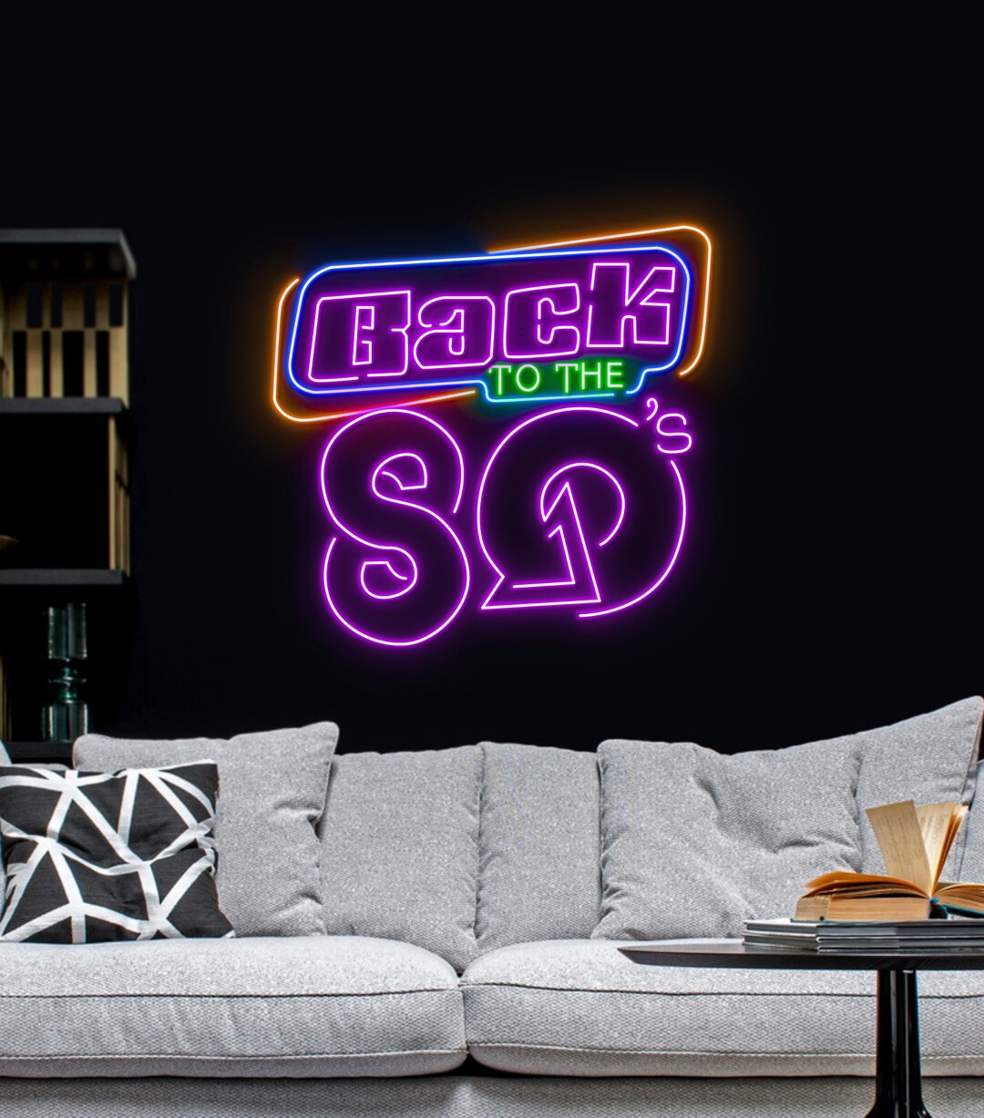 Back to the 80s Neon Led Sign, Retro Neon Sign, Wall Decor, Back to the ...