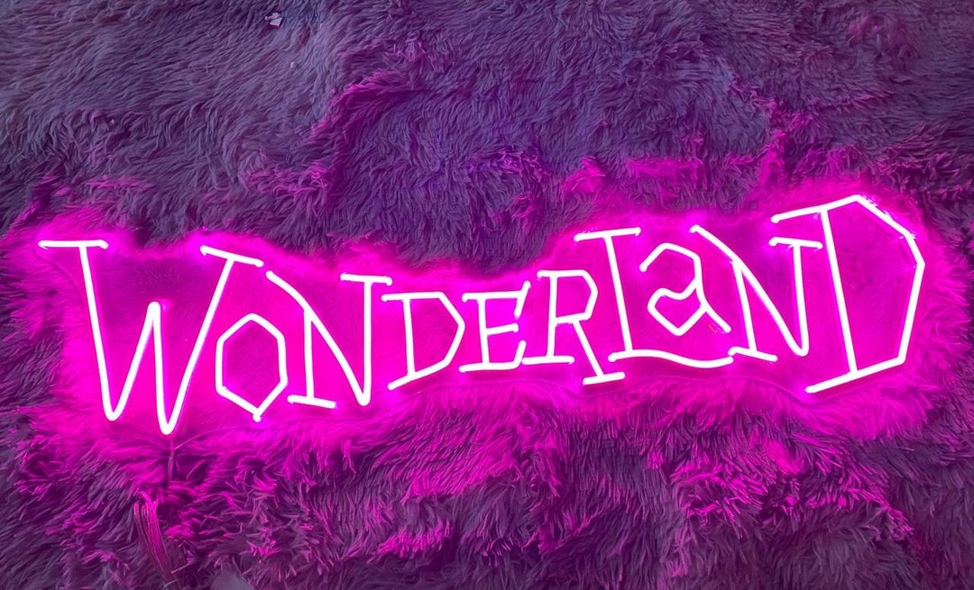 Wonderland Led Sign, Wonderland Led Sign, Wall Decor, Wonderland Neon ...