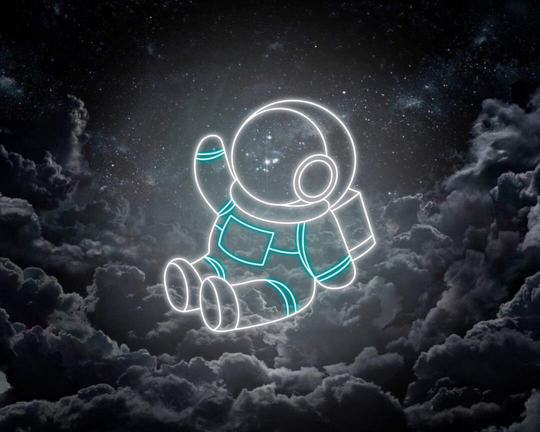 Astronaut Neon Sign Astronaut Led Sign Spaceman Led Sign - Etsy
