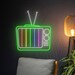 Retro TV Neon Sign, Retro Television Device Led Sign, Old TV Led Light ...
