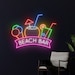 Beach Bar Neon Sign, Bar Logo LED Light, Juice Fresh Fruit Neon Light ...