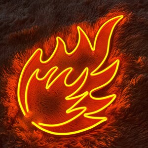 Fire Led Sign, Fire Led Sign, Wall Decor, Bar Neon Sign, Custom Neon ...