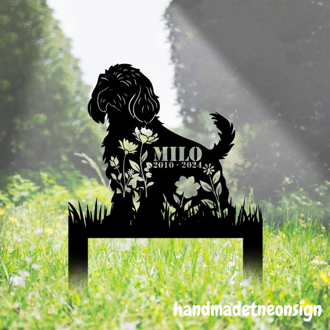 Custom Spanish Water Dog Memorial Stake, Dog Metal Stakes Sign, Dog ...