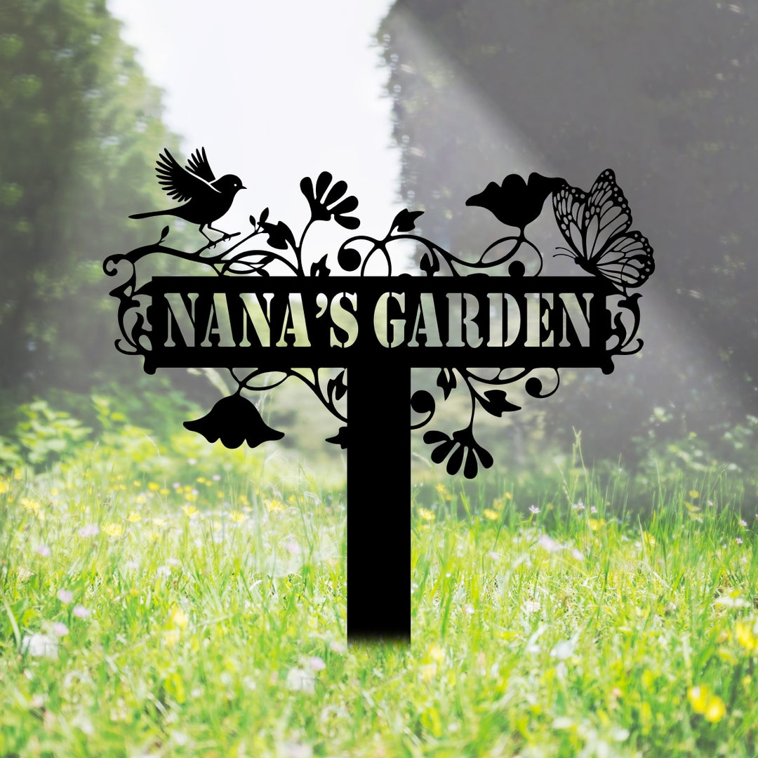 Custom Garden Memorial Stake, Floral Stake Metal Sign, Personalized ...