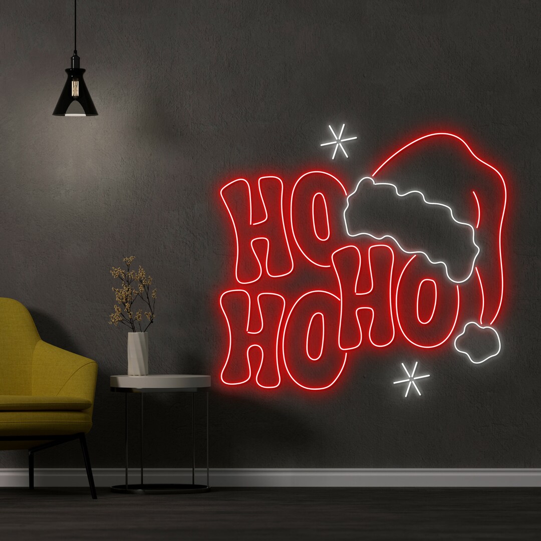 Hohoho Neon Sign, Ho Ho Ho Led Sign, Christmas Neon Lights, Best Gifts ...