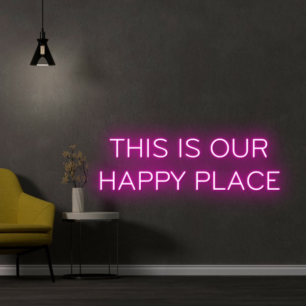 Our Happy Place Sign - Etsy