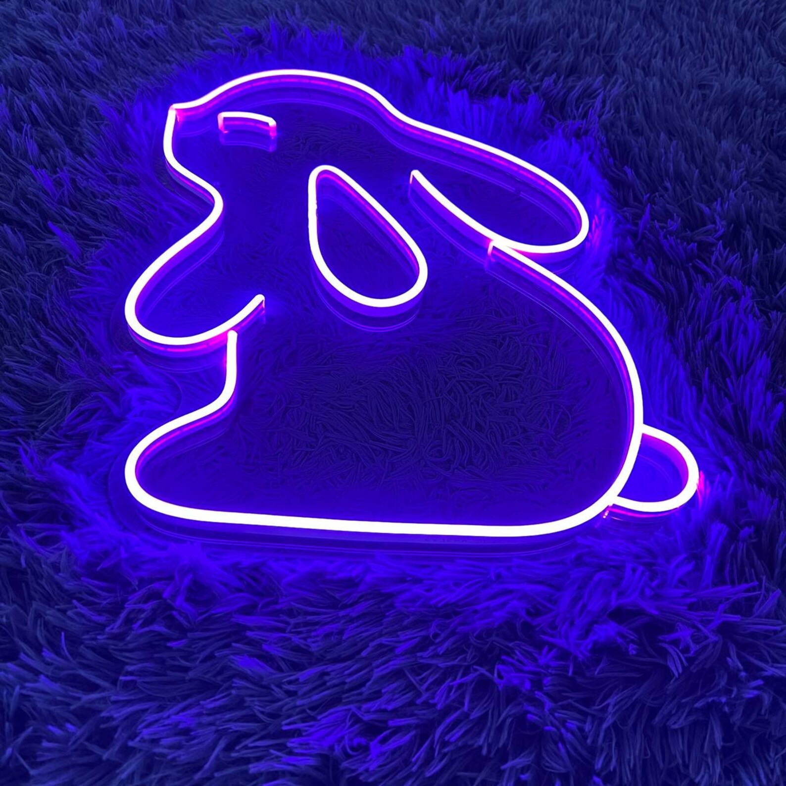 Rabbit LED Neon Sign Cute Bunny Neon Sign Bunny Neon Led - Etsy
