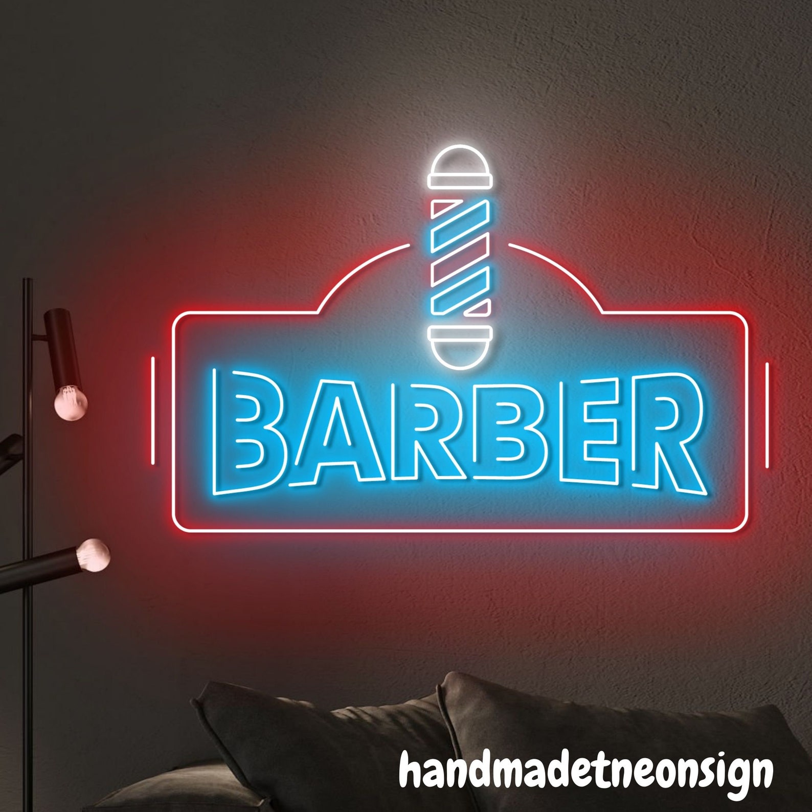 Barber Neon Sign, Barber Shop Led Sign, Barber Neon Light, Barber Led ...