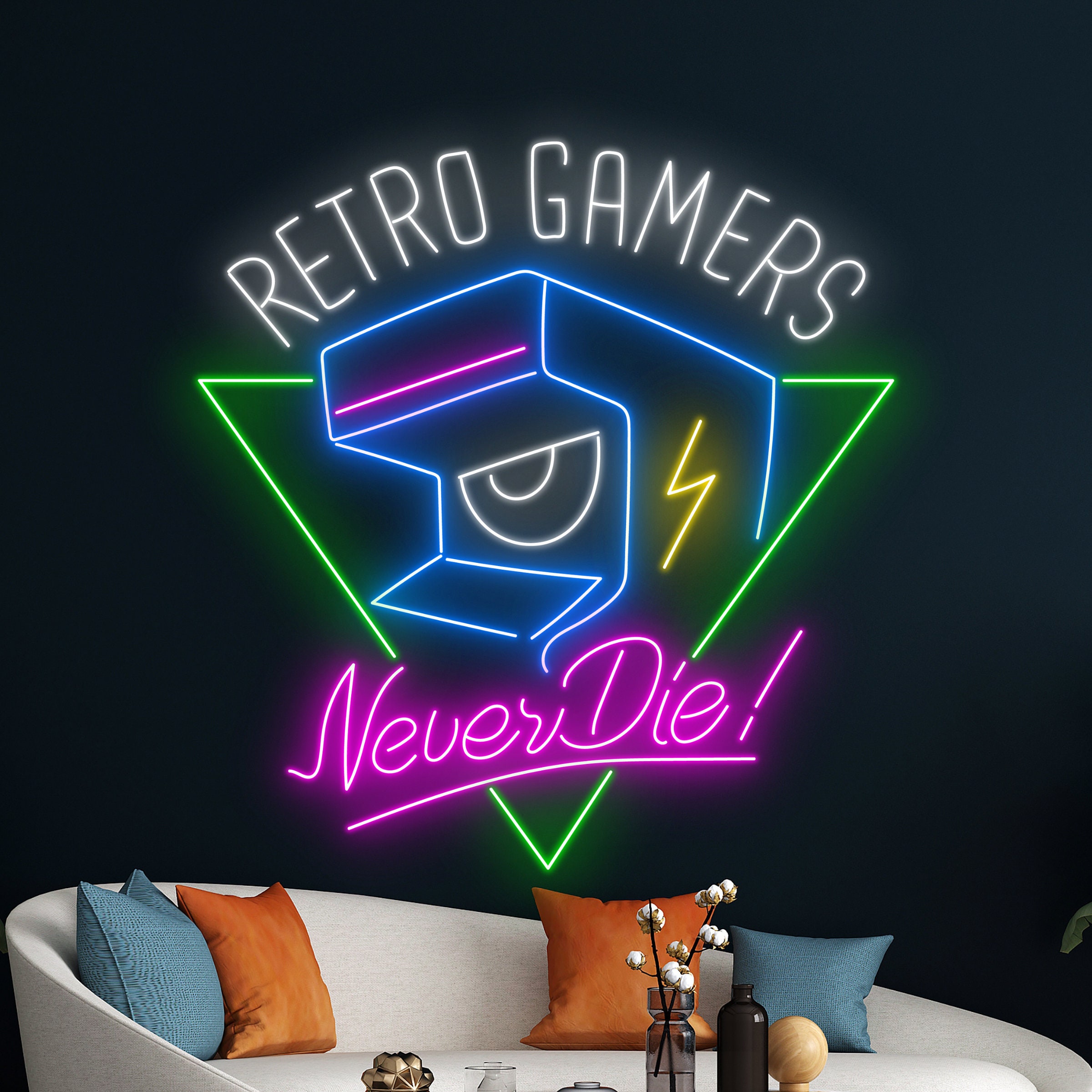 Arcade Game Machine Neon Sign, Game Machine Led Sign, Arcade Led Light ...