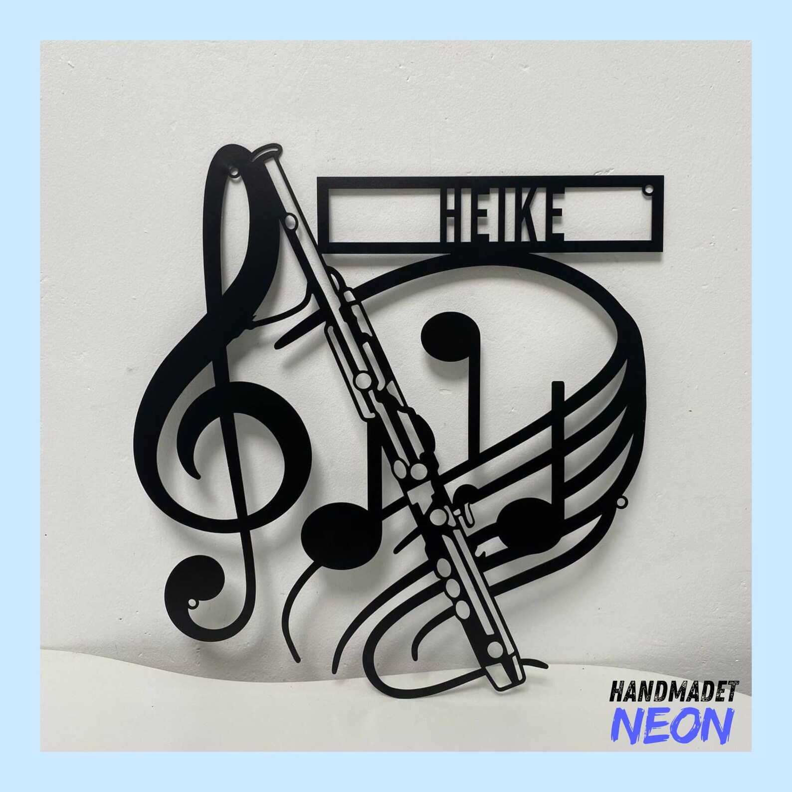 Personalized Bassoon Musical Metal Sign, Music Metal Light, Bassoon Led ...