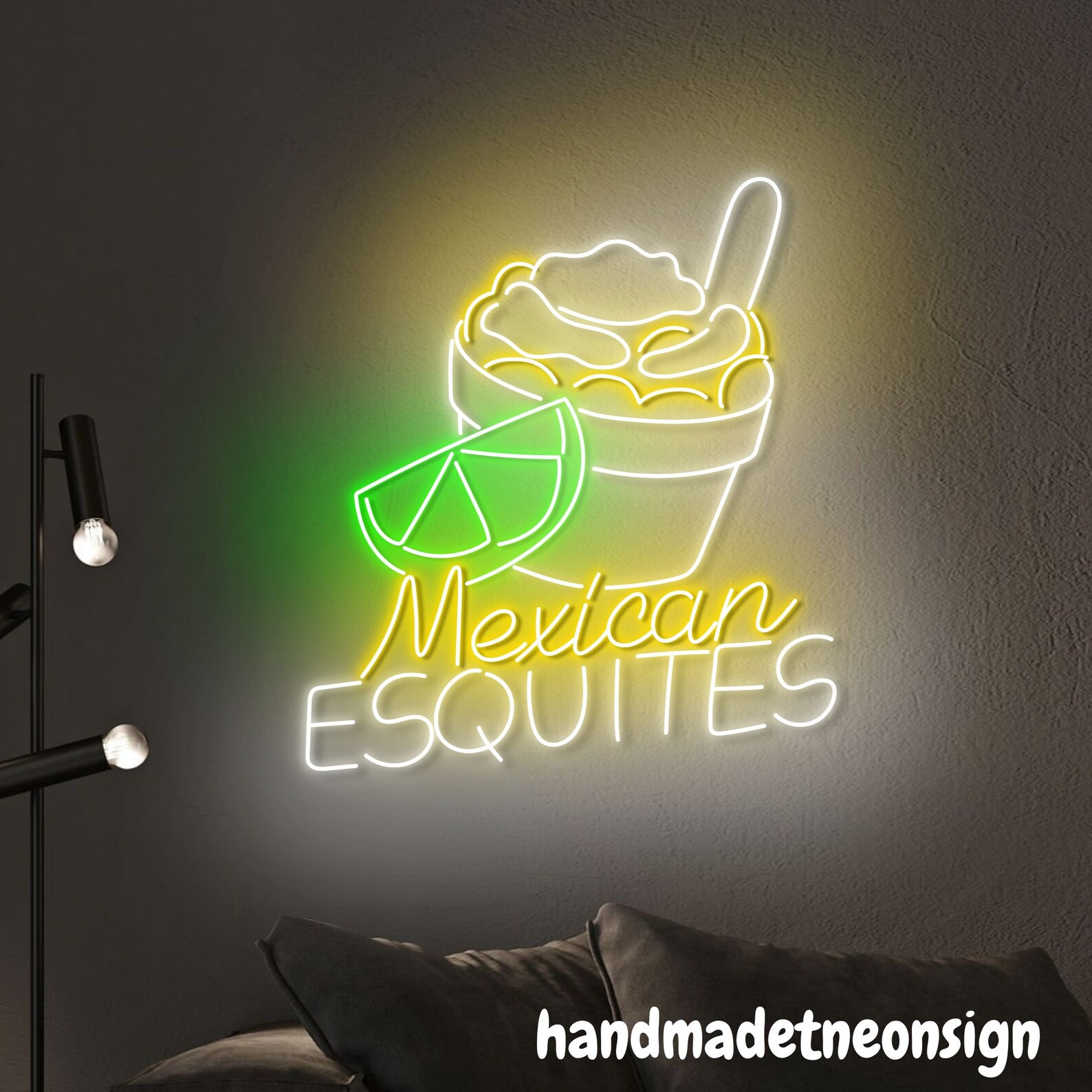 Esquites Neon Wall Sign, Elote En Vaso Led Wall Light, Mexico Food Led ...