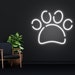 Dog Paw Neon Sign, Paw Led Sign, Animal Neon Sign, Pet Neon Sign ...