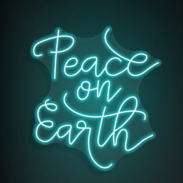 Peace on Earth Sign - Etsy
