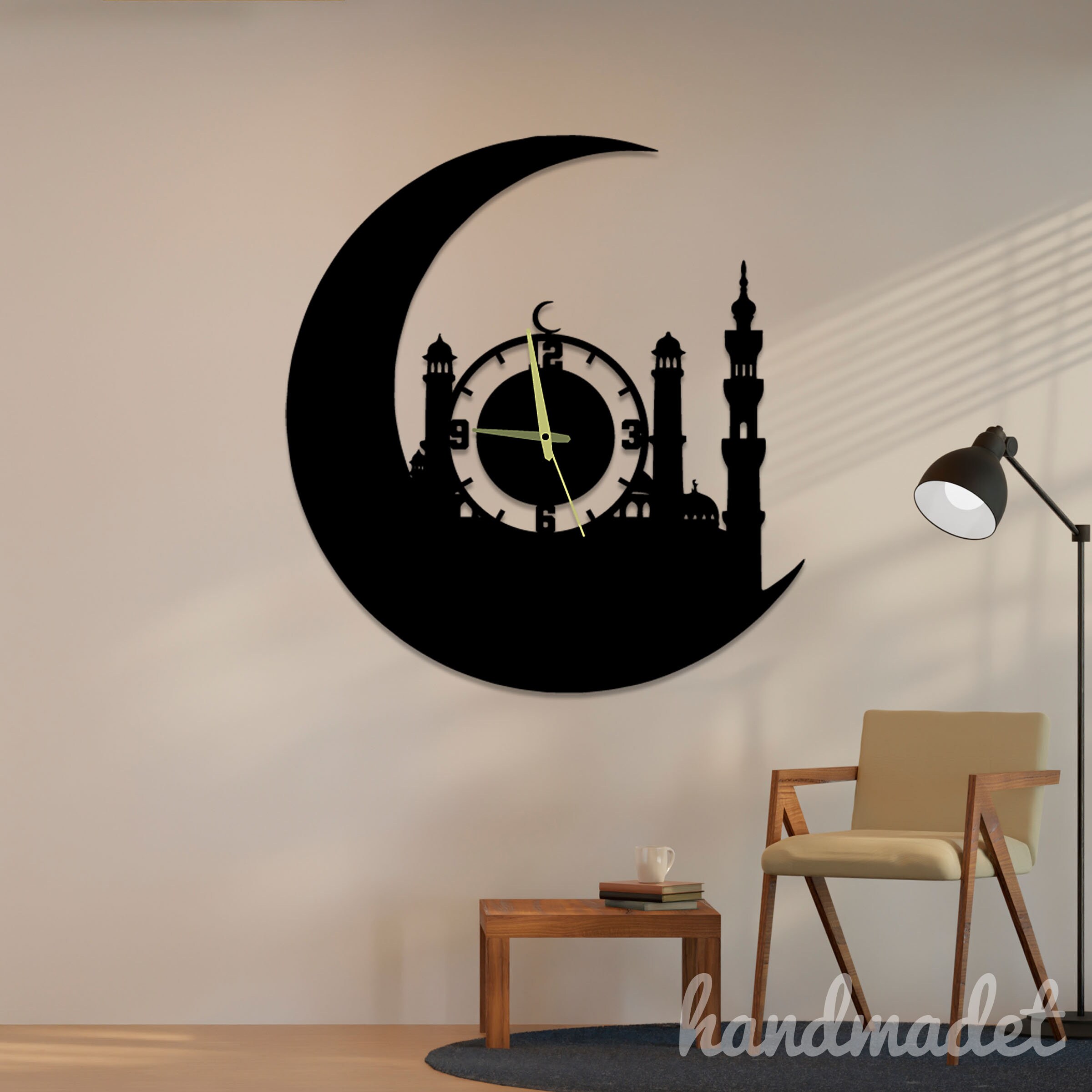 Islamic Mosque Wall Clock Unique, Islamic Mosque Round Wall Clock ...