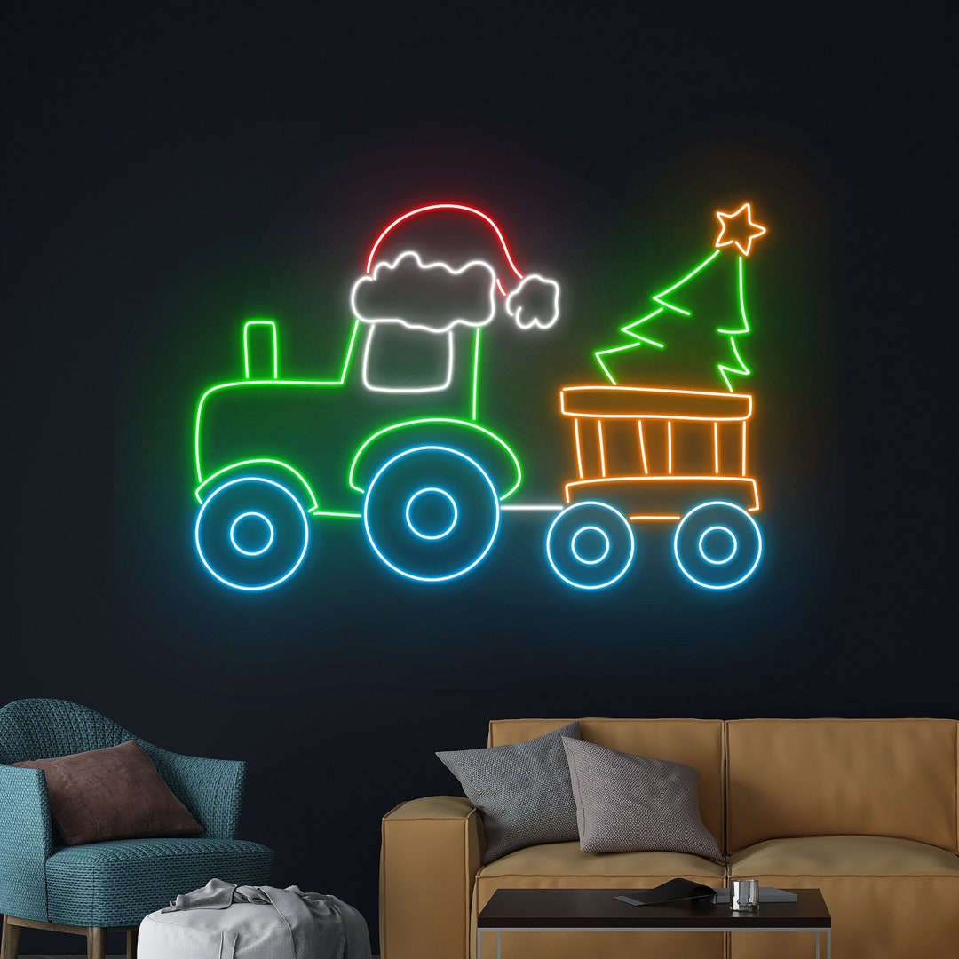 Christmas Express Train Neon Sign Merry Christmas Express - Etsy UK