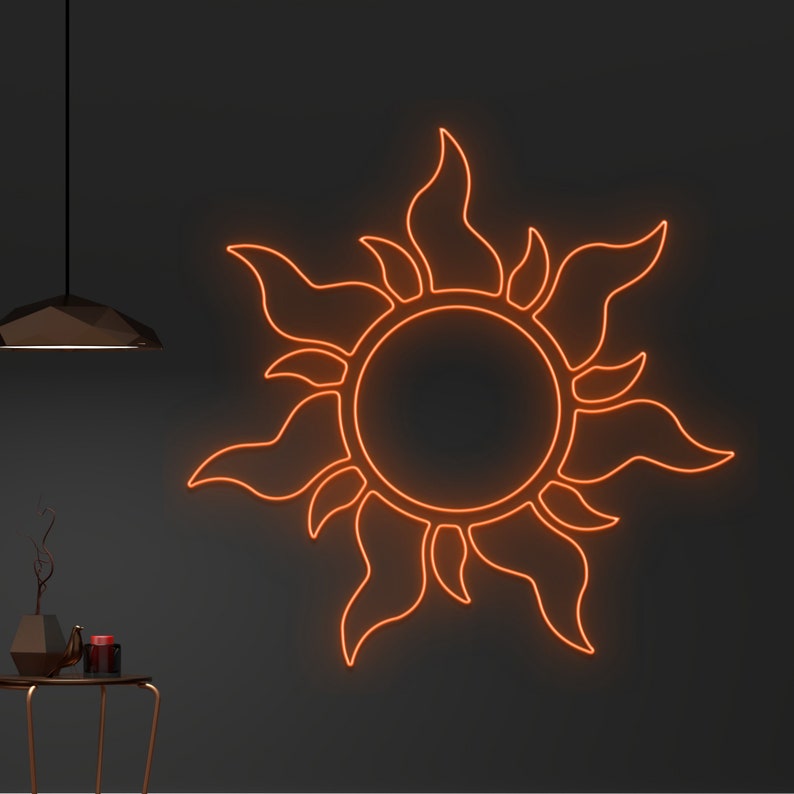 Custom Sun Neon Light, Personalized Sunshine Neon Sign, Sun Led Light ...