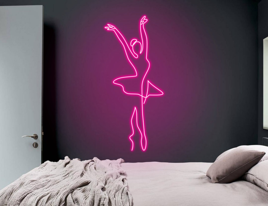 Ballet Dancer Neon Sign, Ballet Dance Neon, Custom LED Neon Sign ...