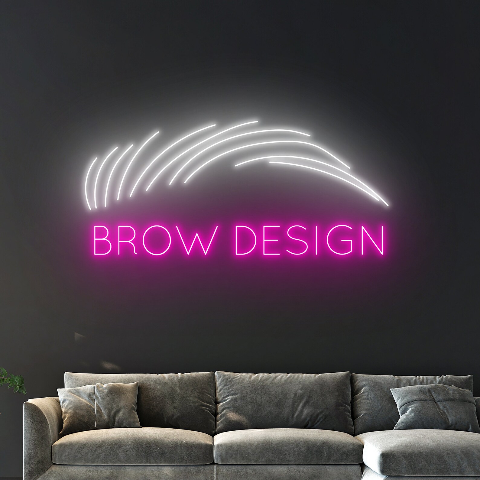 Brow Design Neon Light, Brow Design Neon Sign, Brow Design Studio Led ...