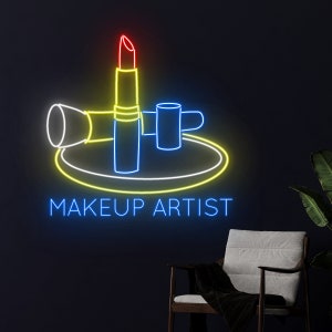 Makeup Artist Neon Sign, Cosmetics Neon Light, Beauty Product Led Sign ...