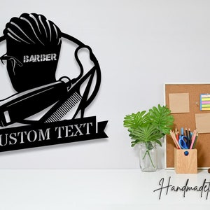 Personalized Barber Shop Metal Sign, Personalized Barber Shop Metal ...