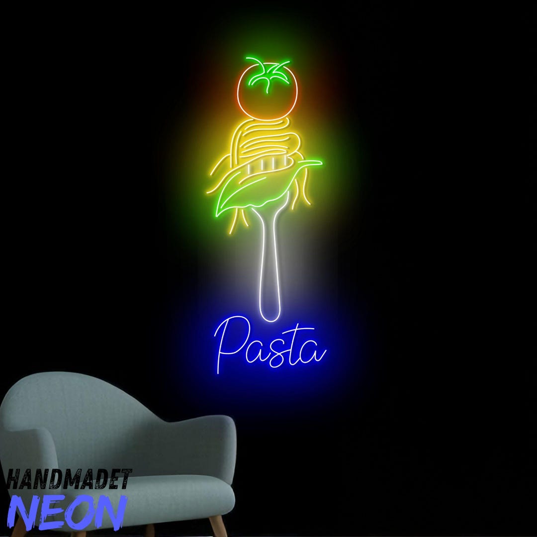 Pasta Neon Sign, Italian Cuisine Led Sign, Italian Spaghetti Led Light ...