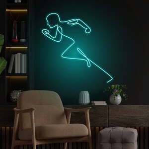 Run Neon Sign, Runner Led Sign, Sport Led Sign, Custom Neon Sign ...