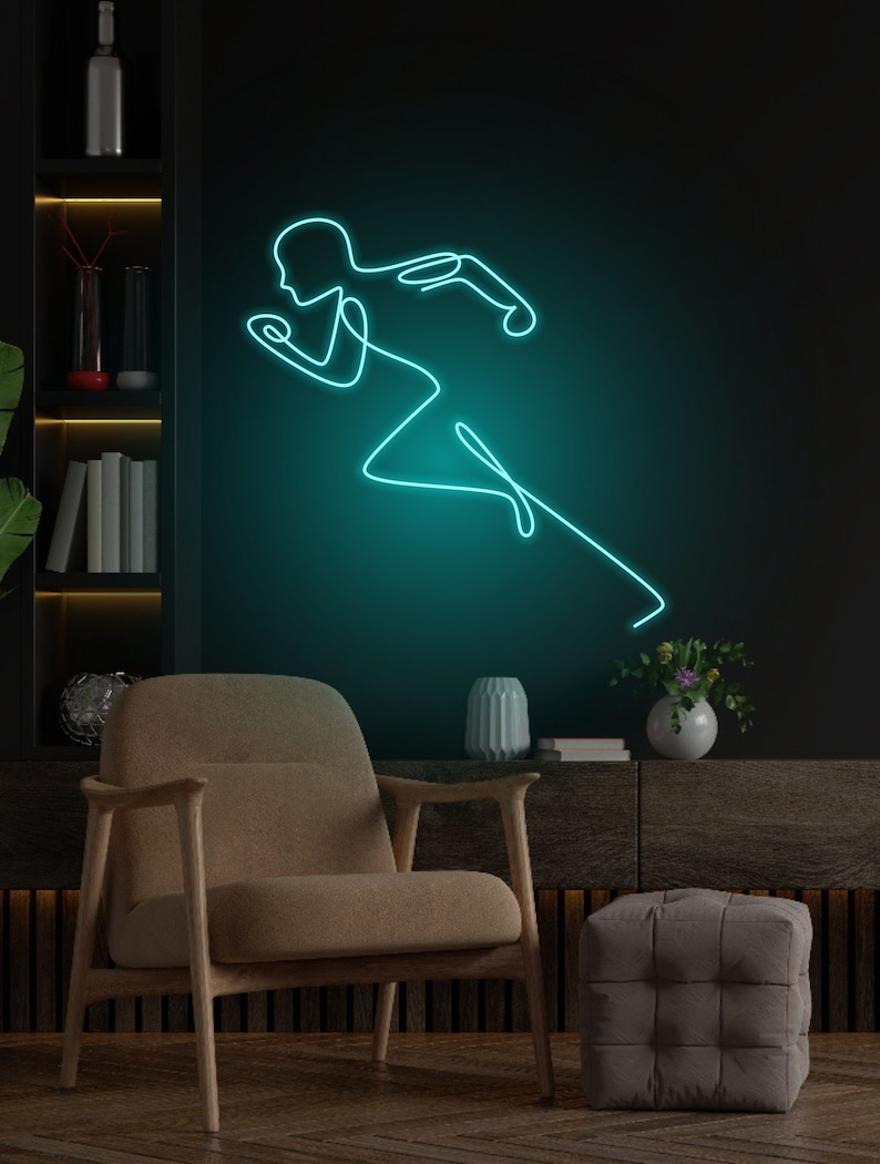Run Neon Sign Runner Led Sign Sport Led Sign Custom Neon - Etsy