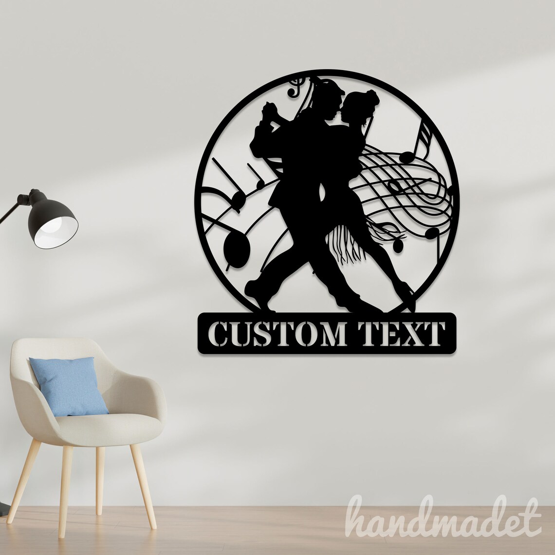Personalized Ballroom Metal Sign, Couple Dancing Metal Light, Dancer ...
