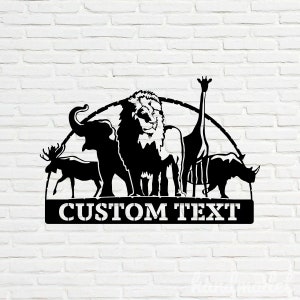 Custom Zoo Crew Metal Wall Art LED Light, Zoo Crew Metal Sign, Zoo Crew ...
