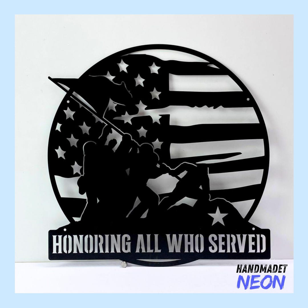 Personalized Veteran Metal Sign, Soldier Metal Light, USA Army Led ...