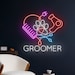 Groomer Led Sign, Grooming Neon Sign, Groom Led Light, Pet Neon Light ...