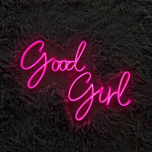 Good Girl Led Sign, Good Girl Neon Sign, Wall Decor, Bar Neon Sign ...