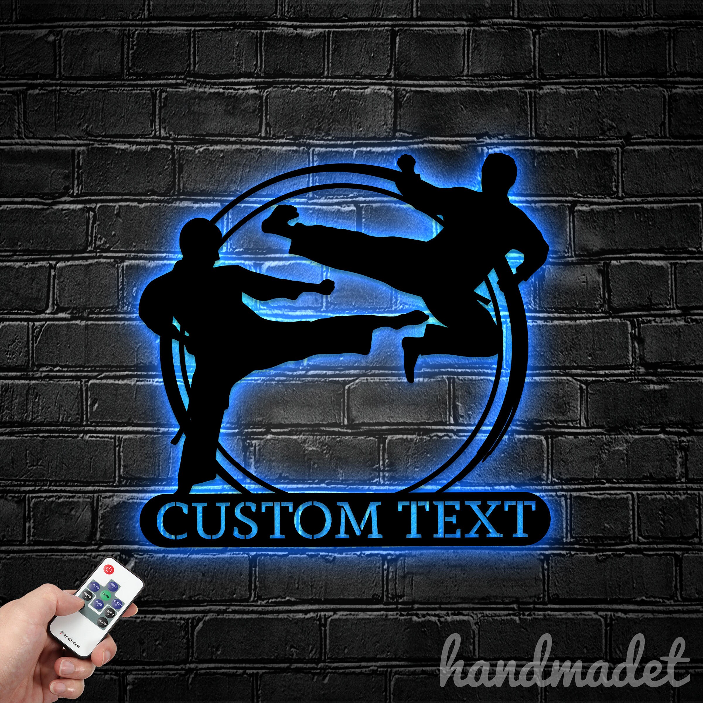 Personalized Taekwondo Metal Sign, Taekwondo Metal Light, Taekwondo ...