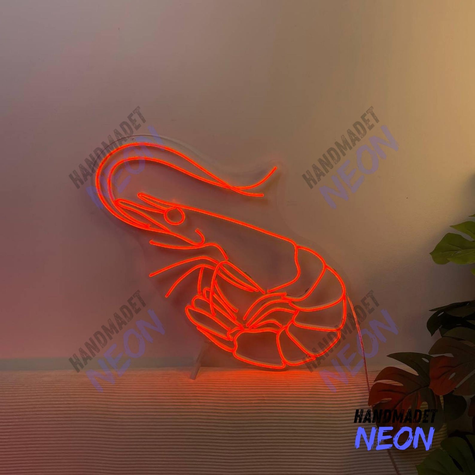 Shrimp Neon Sign, Sea Food Led Sign, Lobster Led Light, Crawfish Neon ...