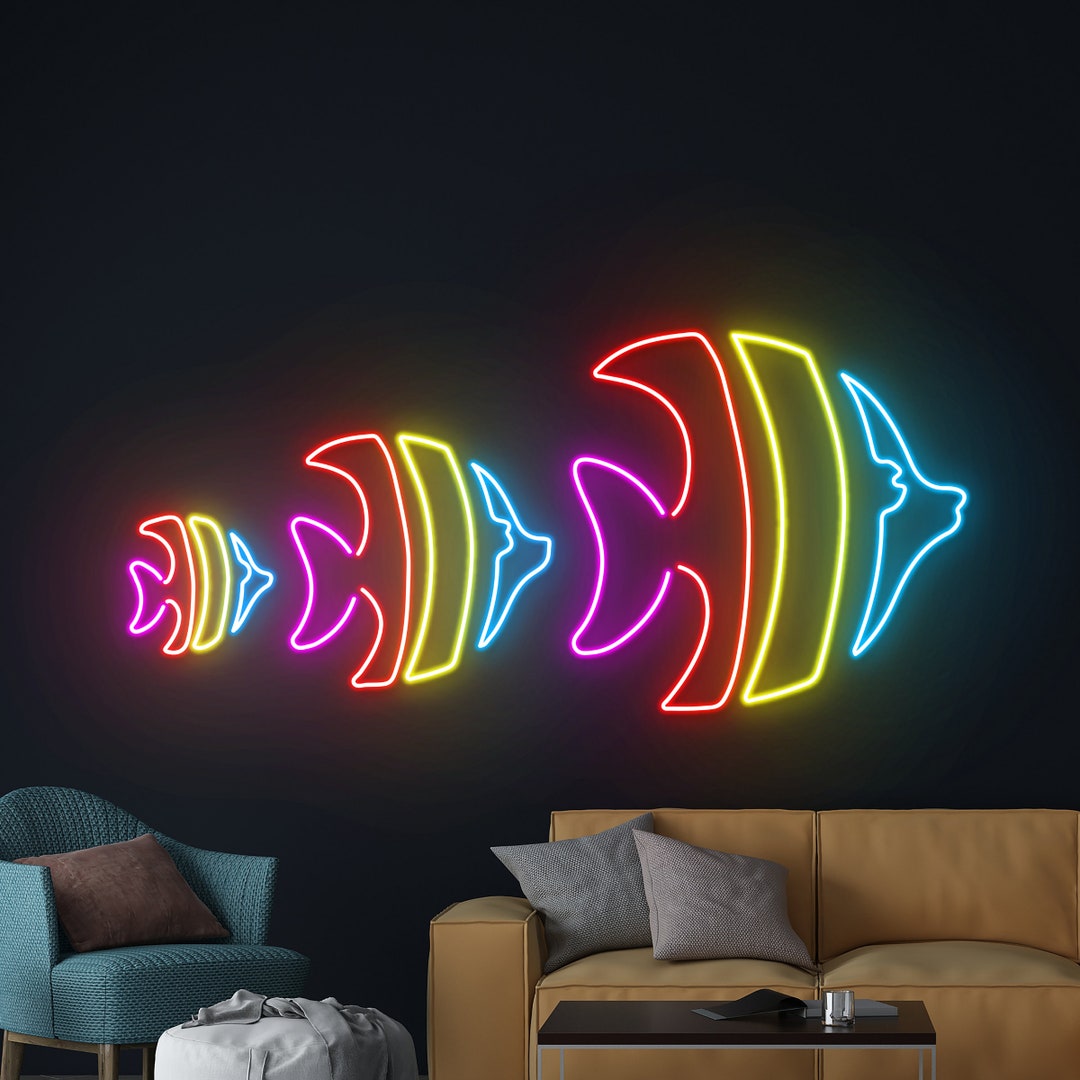 Fishing Neon Led Sign, Fishing Neon Sign, Fisher Led Light, Fisherman ...