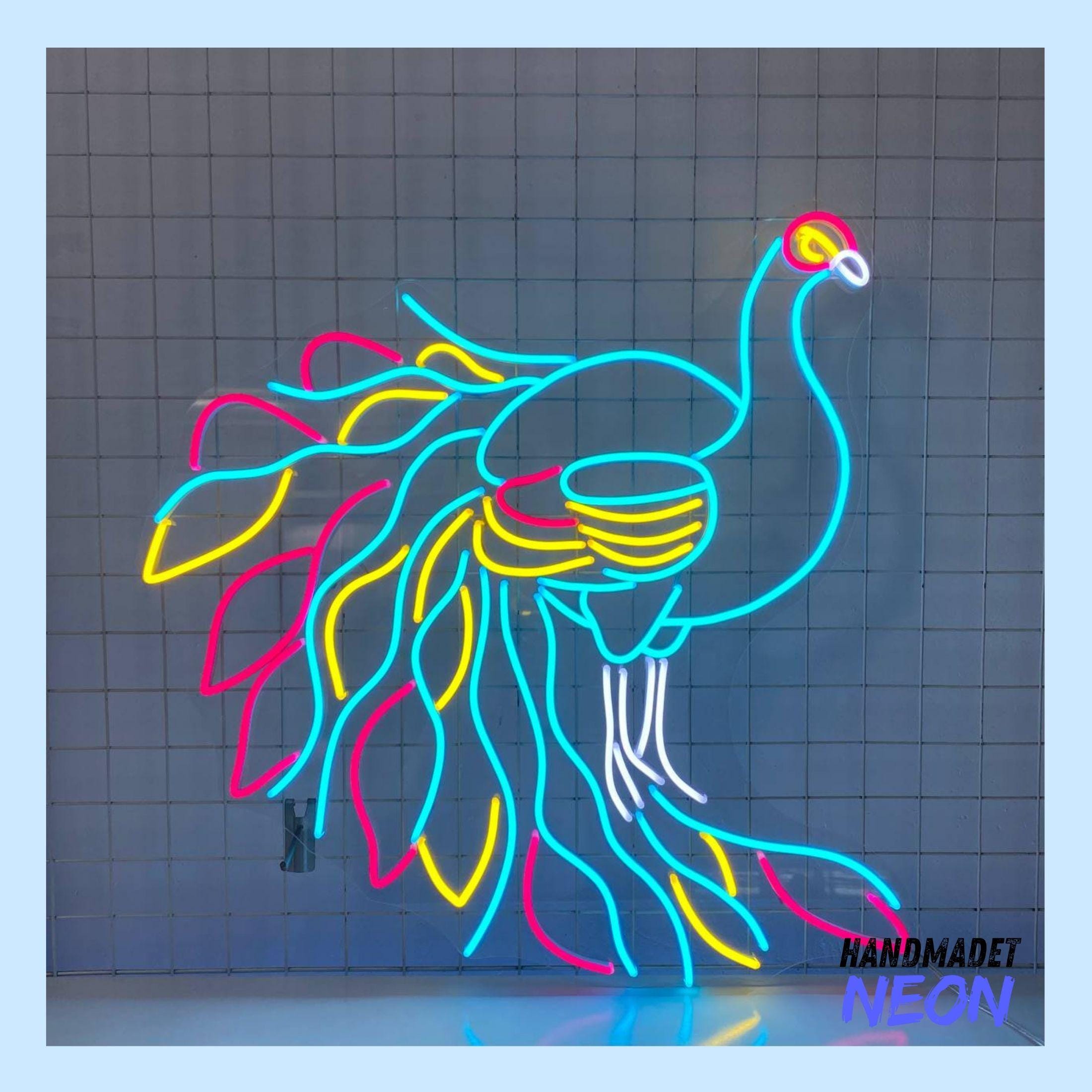 Peacock Neon Light, Peacock Led Light, Peacock Led Sign, Peacock Neon ...