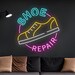 Custom Shoe Repair Neon Sign, Shoes Store Neon Lights, Sport Shoes LED ...