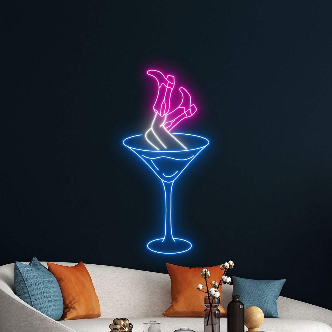 Cowgirl Boots Martini Neon Sign, Cowgirl Boots Neon Light, Cowgirl Led ...