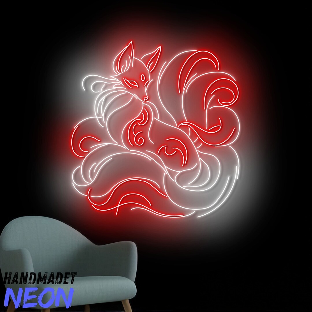 Fox Neon Sign, Fox Led Sign, Fox Animal Neon Light, Fox Led Light, Fox ...