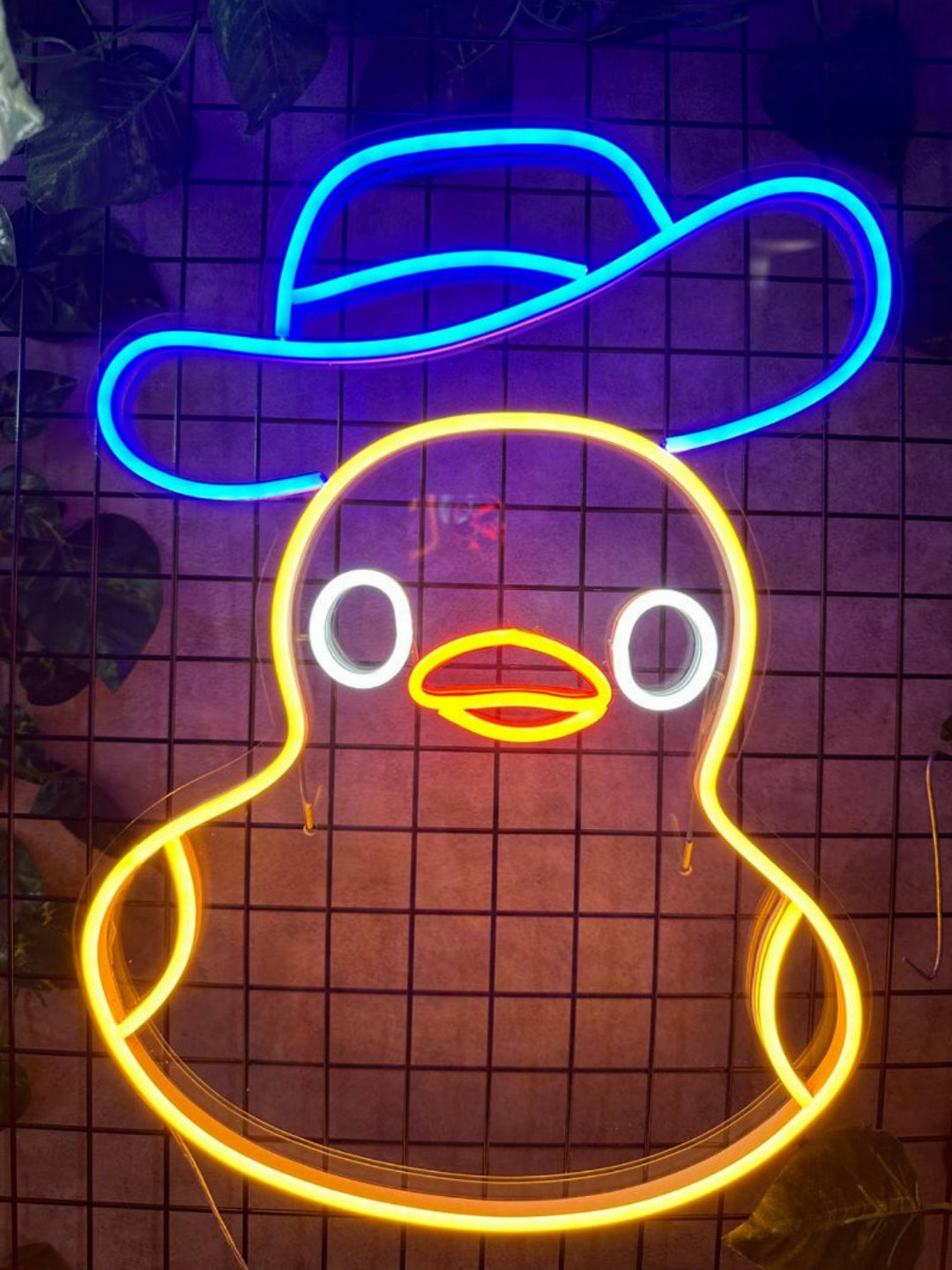 Cute Duck Neon Sign, Cute Duck Led Sign, Led Light, Custom Neon Sign ...